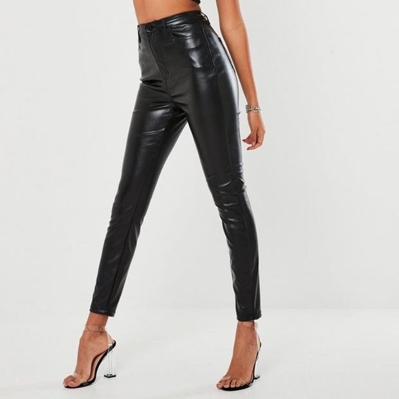 Missguided | Pants & Jumpsuits | Misguided Faux Leather Pants | Poshmark